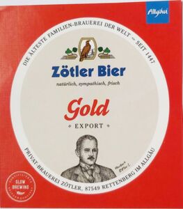 Drink Label: Zotler Bier Gold (Privat-Brauerei Zötler, Germany, Federal ...