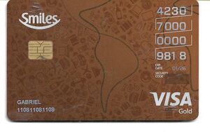 Cartões de bancos: Smiles (Banco do Brasil, BrasilCol:BR-VI-0120