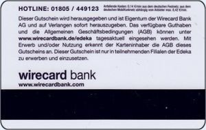 Gift Card: Danke (Edeka, Germany, Federal Republic(First series) Col:D ...