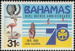 Stamp: Girl guide movement (Bahamas) (Girl Guides) Mi:BS 588,Sn:BS 574 ...