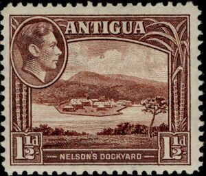 Stamp: Nelson's Dockyard (Antigua and Barbuda(King George VI Pictorials ...