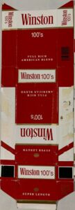 Cigarette Pack: Winston 100's (Germany, Federal RepublicCol:DE-CT-0362