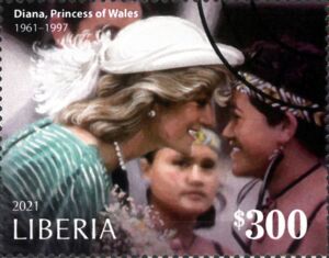 Stamp: 60th Anniversary of the Birth of Princess Diana (Liberia ...
