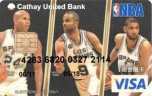Bank Card: Nba (Cathay United Bank, Taiwan (Republic of China)Col:TW-VI ...