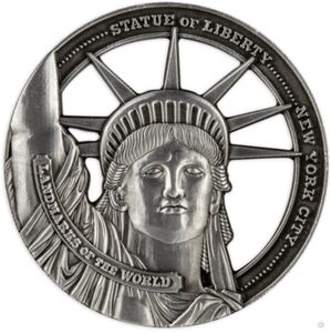 Coin: 50 Cents (Statue of Liberty - New York City) (Cook Islands(2022 ...