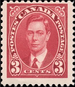 Stamp: King George VI (Canada(King George VI - 1937-38 - Definitives ...