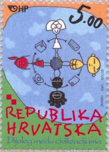 Stamp: United Nations Year of Dialogue among Civilizations (Croatia ...