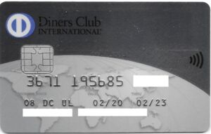 Bank Card: Diners Club INTERNATIONAL (ALPHA BANK, GreeceCol:GR-DC-0065
