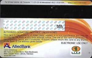Bank Card: Allied Bank PayPak (Allied Bank, PakistanCol:PK-UP-0003