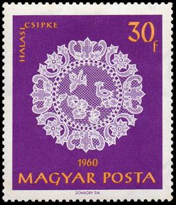 Stamp: Halas Lace (Hungary(Halas Lace) Mi:HU 1661A,Sn:HU 1293,Yt:HU ...