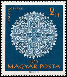 Stamp: Halas Lace (Hungary(Halas Lace) Mi:HU 1666A,Sn:HU 1298,Yt:HU ...