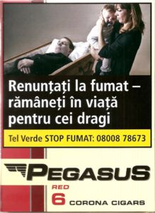 Cigarette Pack: Pegasus (RomaniaCol:RO-CG-0001