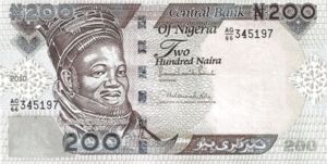 Banknote: 200 Naira (Nigeria(1984-2022 Issue) Wor:P-29i.2.2