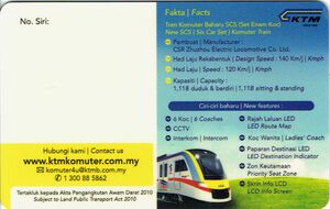 Transport Ticket: KTM Komuter - New SCS Komuter Train (KTMB - Keretapi ...