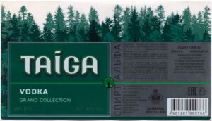 Drink Label: Taiga (Sarapul'skii LVZ, RussiaCol:RU-VODKA-000300
