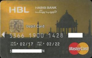 Bank Card: Habib Bank (Habib Bank Ltd,, PakistanCol:PK-GM-0007