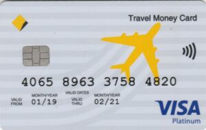 Bank Card: Travel Money Card (Commonwealth Bank, AustraliaCol:AU-VI-0042