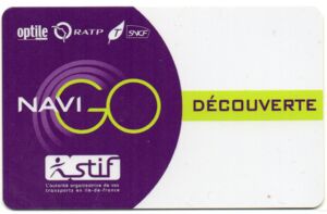 Transport Ticket: Navigo Découverte - chip type 3 (STIF - Île-de-France ...