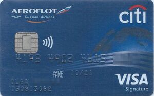 Bank Card: Citi. Aeroflot - Russian Airlines Blue. Express Card ...