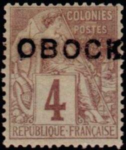 Stamp: Type Alphée Dubois overprint (Obock(French Colonies stamps ...