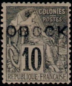 Stamp: Type Alphée Dubois overprint (Obock(French Colonies stamps ...
