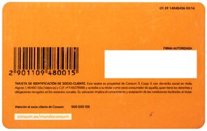 Functional Card: Consum (Shops - Supermarkets, Spain(Consum) Col:ES ...