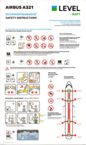 Safety Card: Airbus A321 (Level, SpainCol:IBE-LV-ES-0002