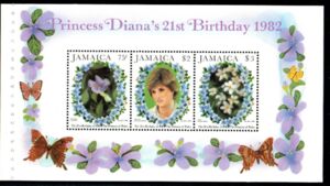 Stamp: Princess Diana's 21st Birthday 1982, Booklet Pane 2 (Jamaica(21st Birthday of Diana ...