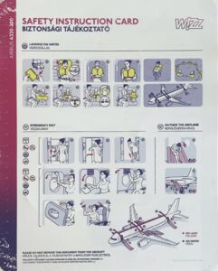 Safety Card: Airbus A320-200 (Wizz Air, HungaryCol:WZZ-HU-0011