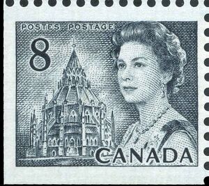 Mark: Queen Elizabeth II and Library of Parliament (Kanada(Centennial ...