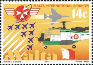 Stamp: Malta International Airshow (Malta(Aviation Anniversaries ...