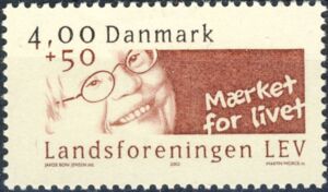Stamp: Face (Denmark(Anniversaries and Events 2001) Mi:DK 1305,Sn:DK ...