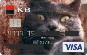 Bank Card: KB (Cat) (Komerční Banka (KB), Czech RepublicCol:CZ-VI-0115.02