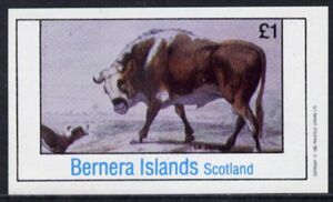 Stamp: Taureau Bull (Scotland, Bernera Island: Cinderella Stamps ...