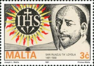 Stamp: 500th Birth Anniv. St. Ignatius Loyola (founder of Jesuits ...