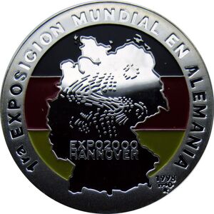 Coin: 10 Pesos (Expo 2000 - Germany) (Cuba(1998 - Expo 2000 in Germany ...