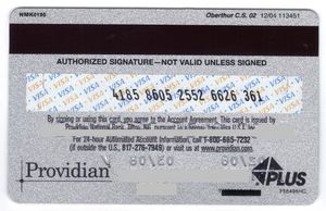 Bank Card: Flag United States (Providian National Bank (United States ...