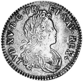 Moneda: 20 Sols (Louis XV. - 1/6 Ecu - P - Dijon) (Francia(1715~1774 ...