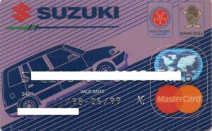 Bank Card: Suzuki (Bank Bali, IndonesiaCol:ID-MC-0106