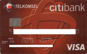 Bank Card: Telkomsel (Citibank, IndonesiaCol:ID-VI-0095