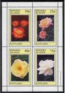 Stamp: Flowers (Scotland, Bernera Island: Cinderella Stamps(Bernera ...