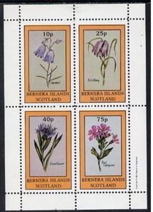 Stamp: Flowers (Scotland, Bernera Island: Cinderella Stamps(Bernera ...