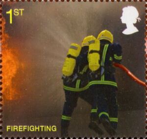 Stamp: Firefighting (United Kingdom of Great Britain & Northern Ireland ...