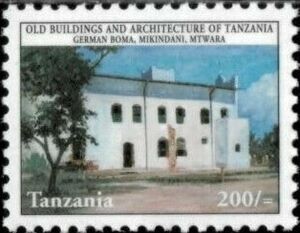Stamp: German Boma, Mikindani, Mtwara (Tanzania(Architecture in ...