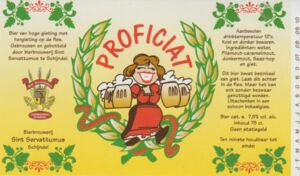Drink Label: Proficiat (Bierbrouwerij Sint Servattumus, NetherlandsCol ...