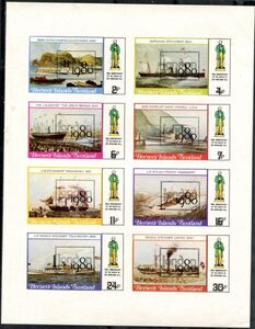 Stamp: Ships (Scotland, Bernera Island: Cinderella Stamps(Bernera ...