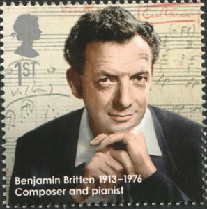 Stamp: Benjamin Britten - Composer & Pianist (United Kingdom of Great ...