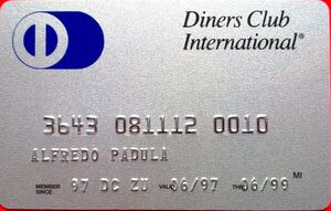 Bank Card: Diners Club International (Diners Club, UruguayCol:UY-DC-0004