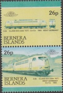 Stamp: Locomotives (Scotland, Bernera Island: Cinderella Stamps ...