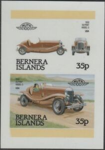 Stamp: Cars (Scotland, Bernera Island: Cinderella Stamps(Cars 1984) Col ...